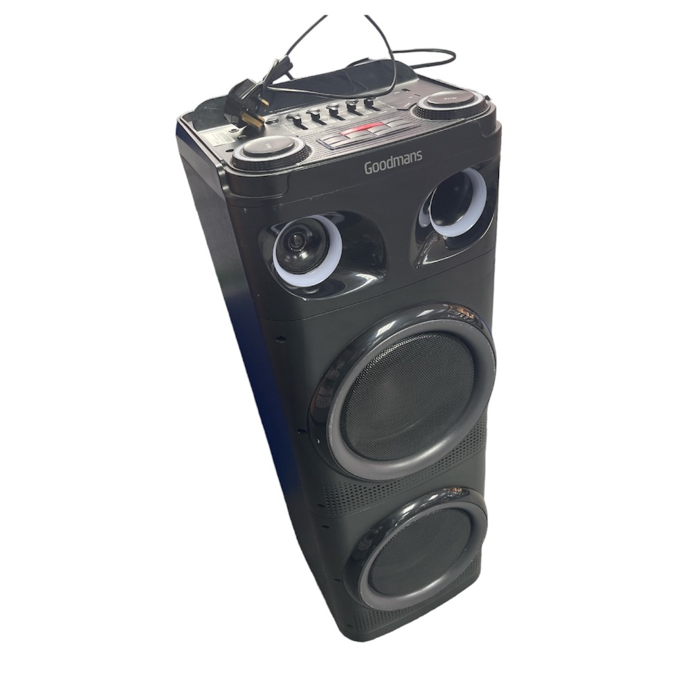 Pre-owned Goodmans 500W XL Mega Bass Party Speaker Bluetooth - Own4Less